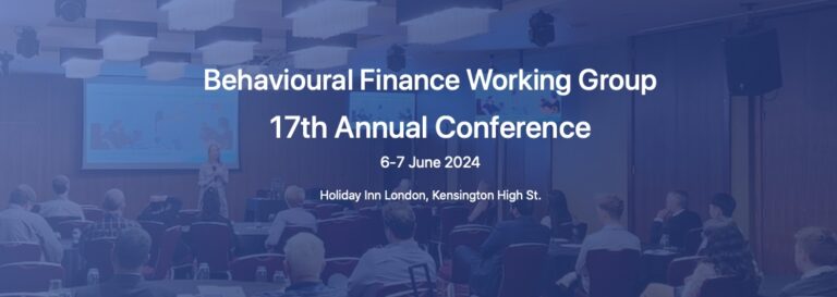 Events from 12 June 2023 – 30 October – Behavioural Finance Working Group